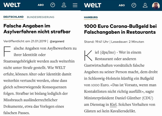 Ausländer dürfen falsche Angaben machen, Deutsche nicht! | RundeKante